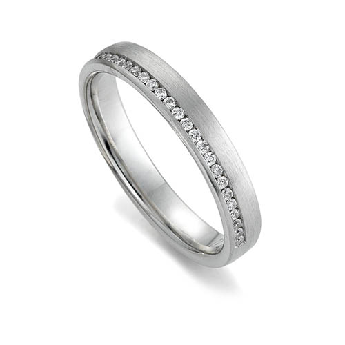Stylish 3.5mm Engagement Ring with 28 Diamonds - Woolton & Hewitt ...