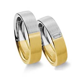 Multi Coloured Gay Rainbow & Two Tone & Three Colour Wedding Rings ...